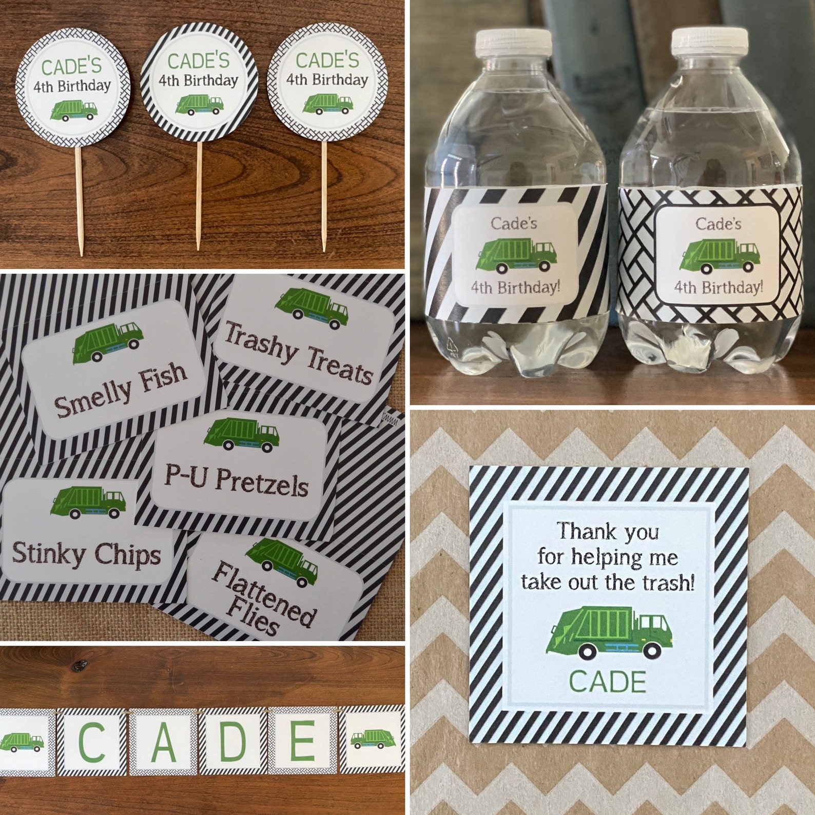 GARBAGE Recycling TRUCK Waste Management I Stink Trash - Etsy