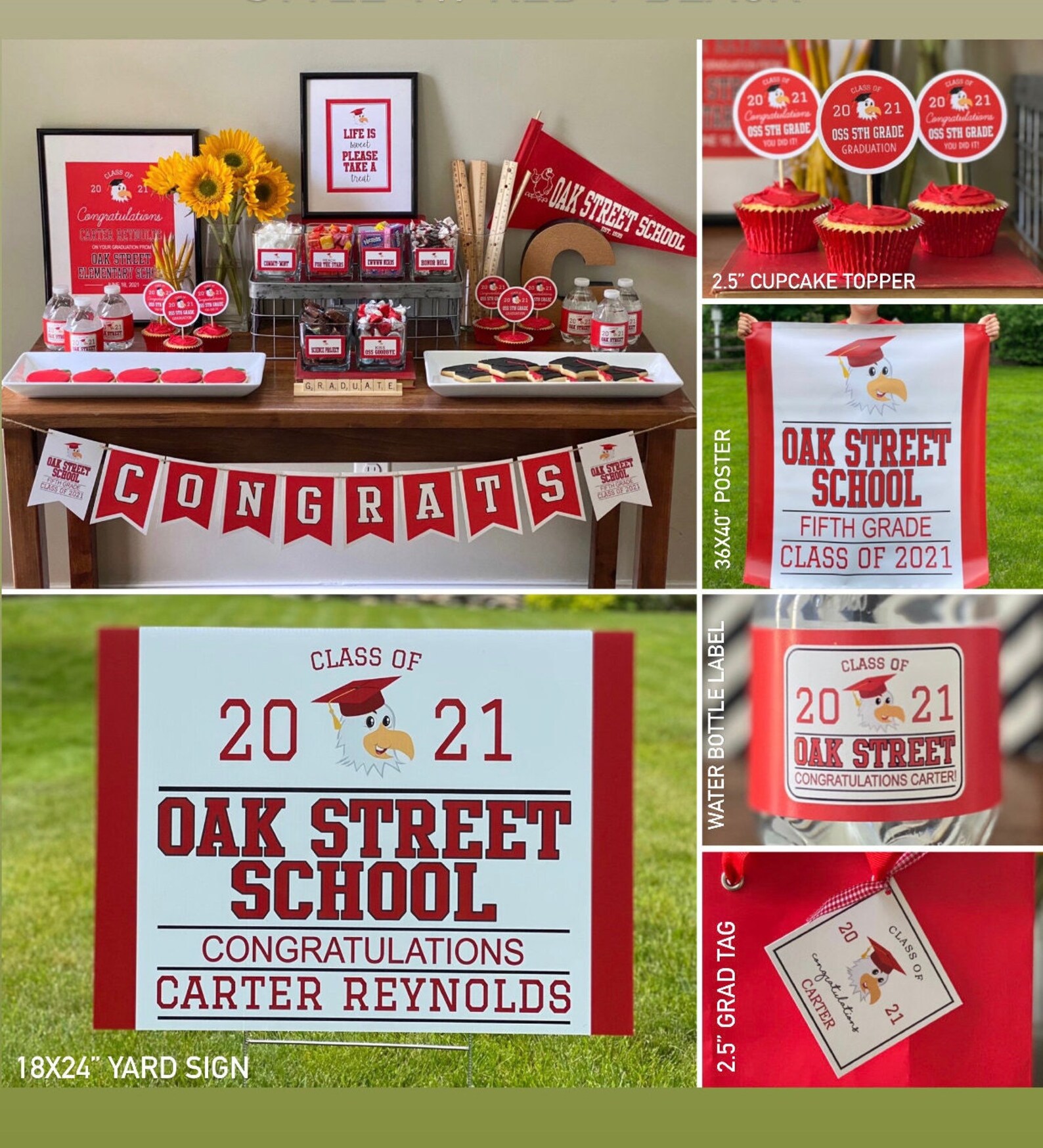 SCHOOL GRADUATION + LOGO // Preschool + Elementary School + Middle ...