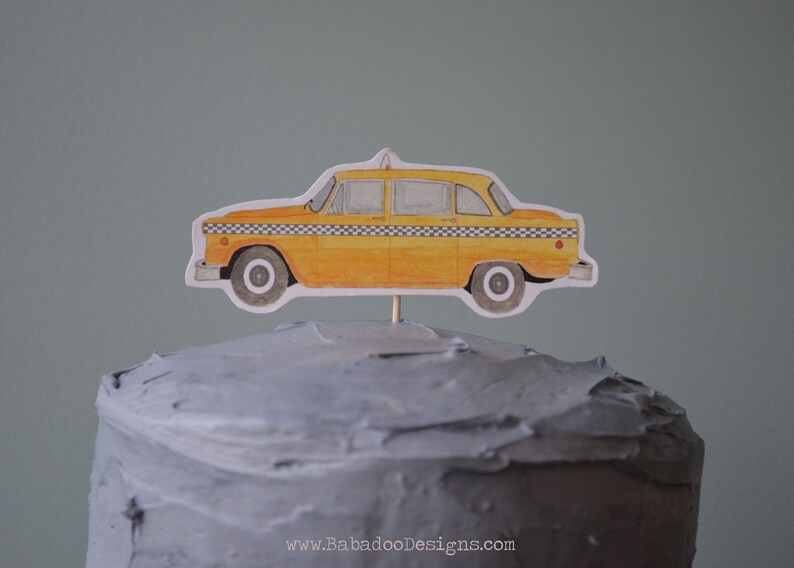 TAXI CAB NYC CiTY // Birthday Baby Bridal Shower | Etsy