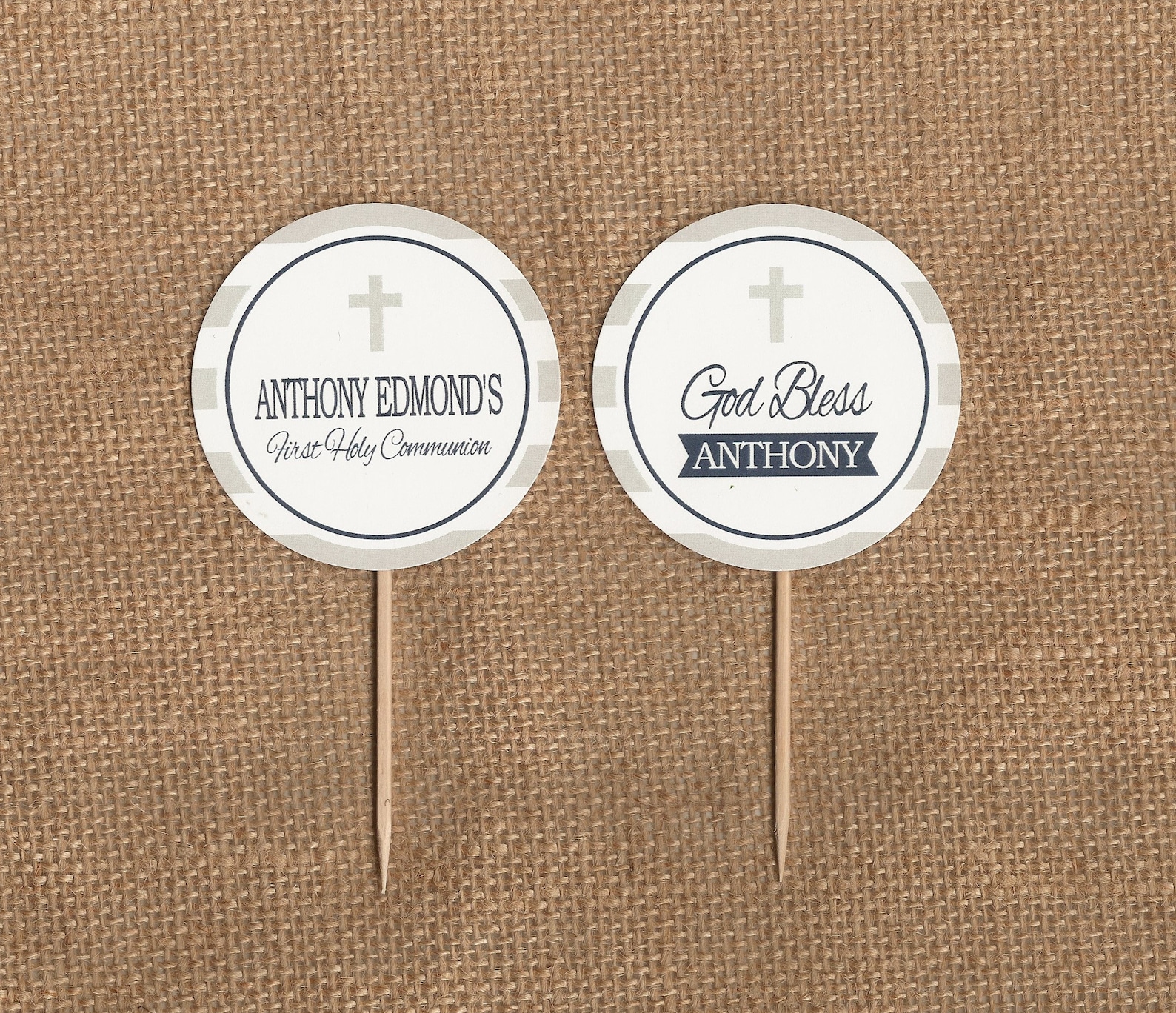 CROSS PREPPY Stripe RELIGIOUS // Baptism Christening - Etsy