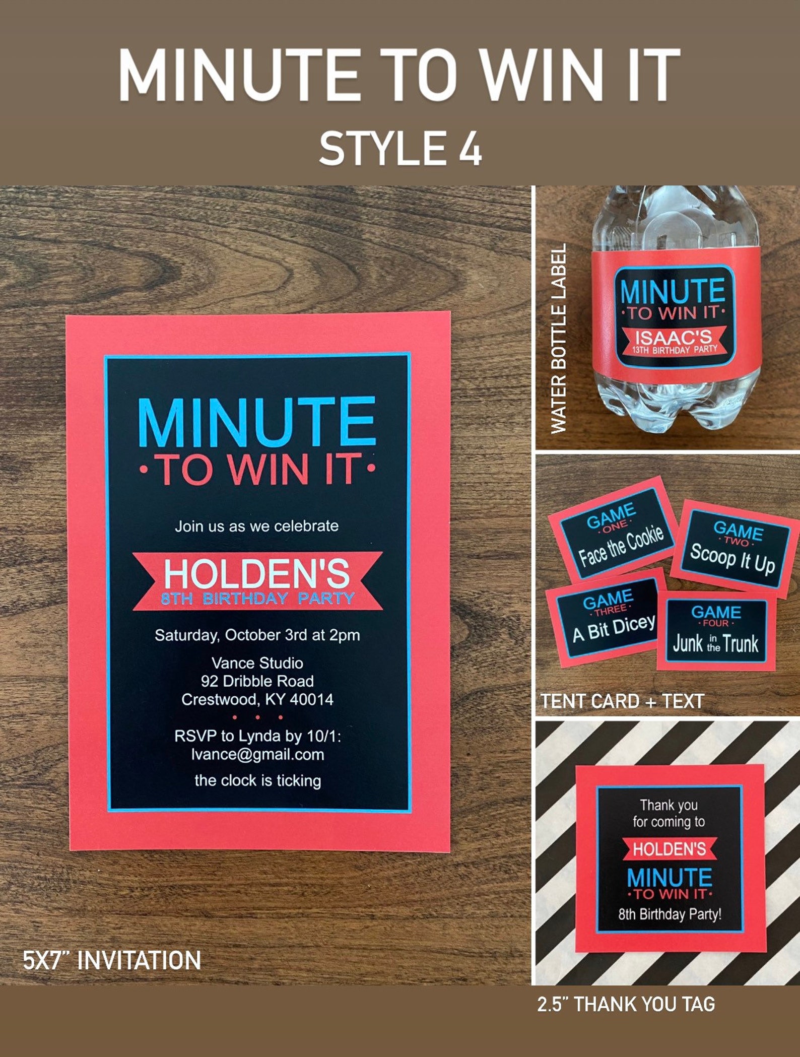 Minute TO Win IT GAMES // Birthday Baby Shower Bridal | Etsy