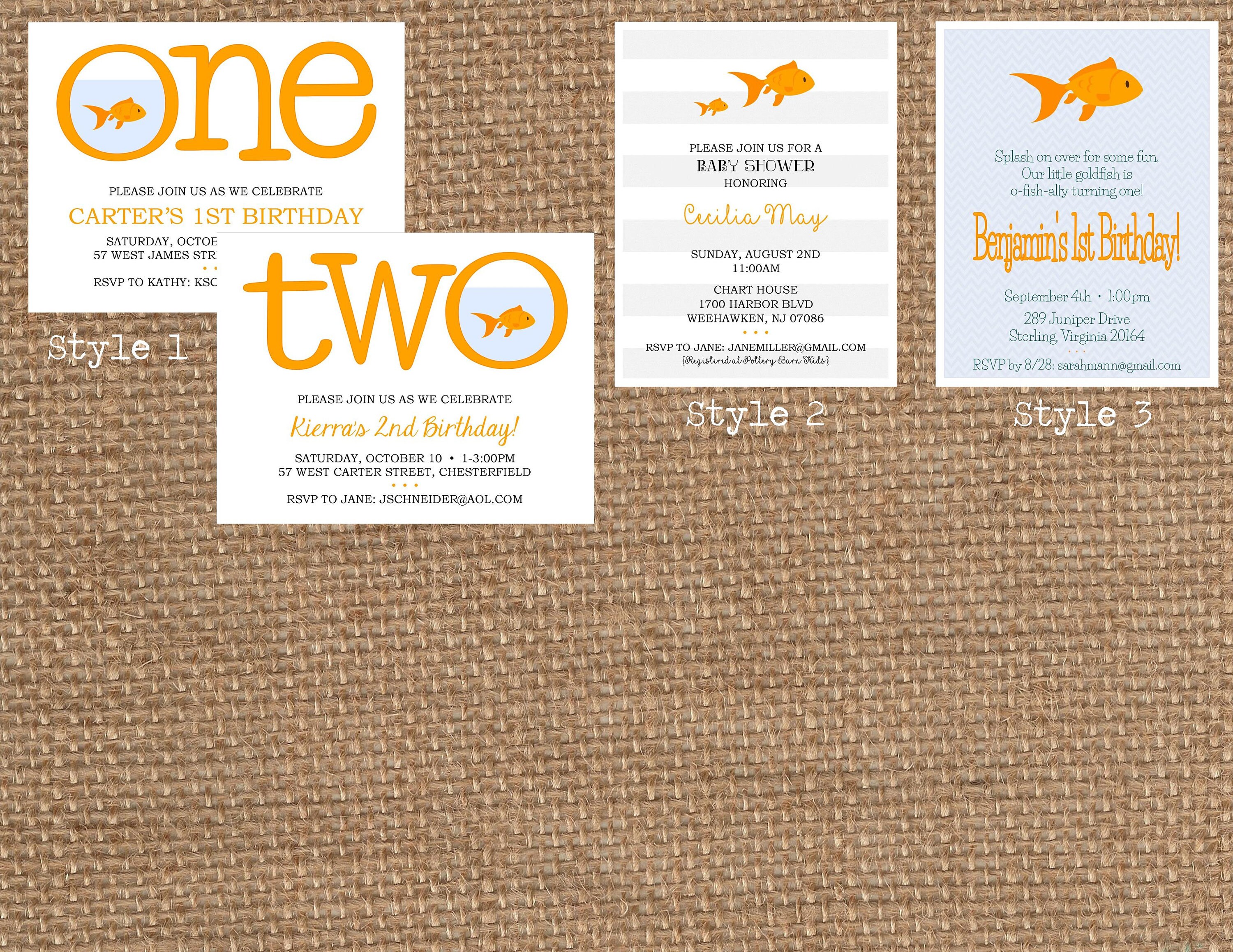 Goldfish + SUMMER + POOL + Fish + Fishing // Birthday + Baby Shower ...