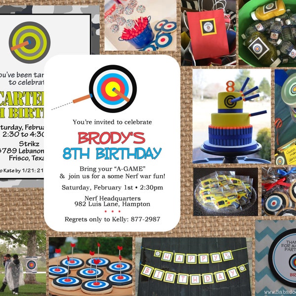 Archery Invitation - Etsy