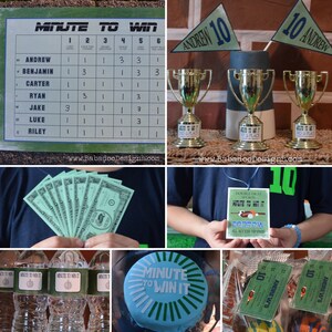 SPORTS MINUTE to WIN It // Birthday Baby Shower Retirement Wedding ...