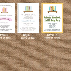 BOOK SHELF BOOKS Build a Library // Birthday Baby Shower - Etsy