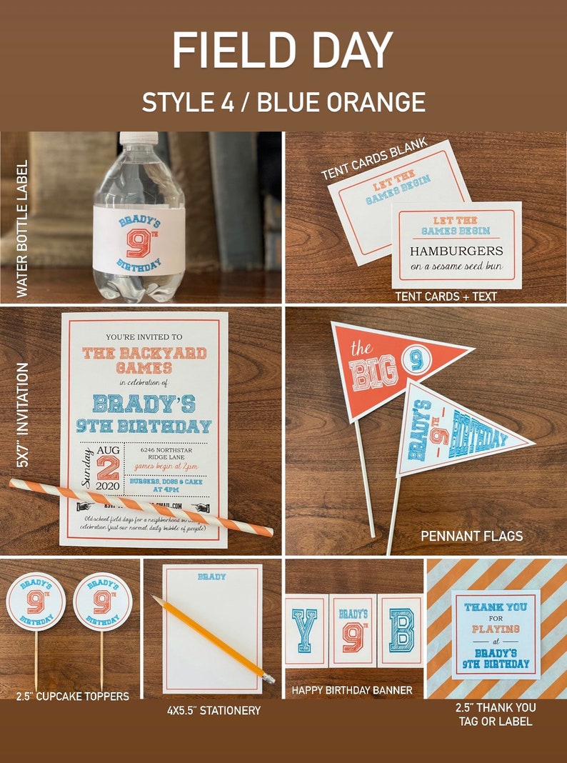 Field DAY BACKYARD GAMES Summer // School Birthday - Etsy