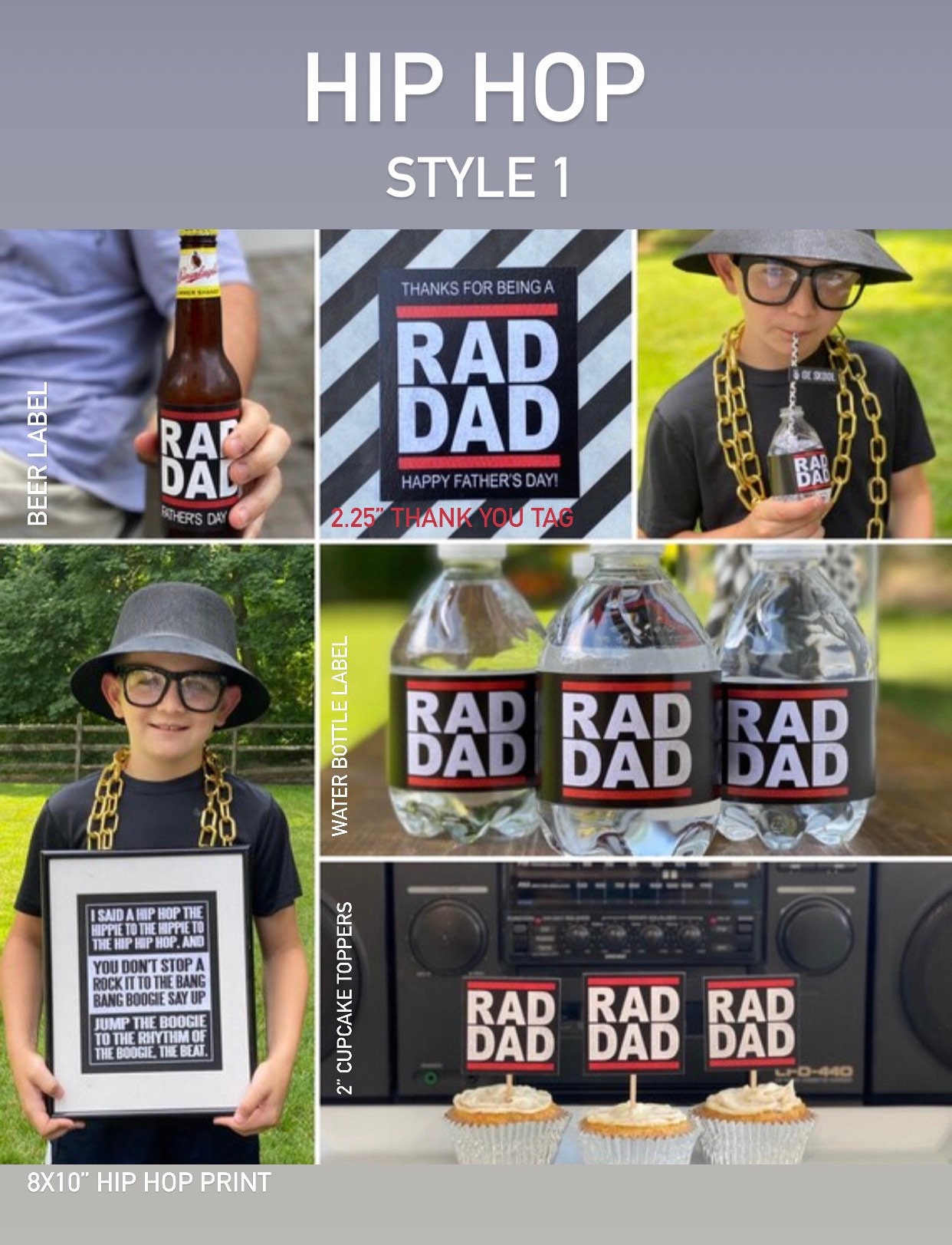 RUN DMC + Boom Box + Hip Hop + 90's + Record + Cassette + Rad Dad ...