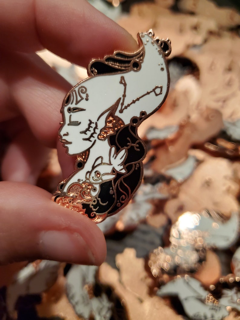 Zodiac Goddess Pisces Pin - Etsy