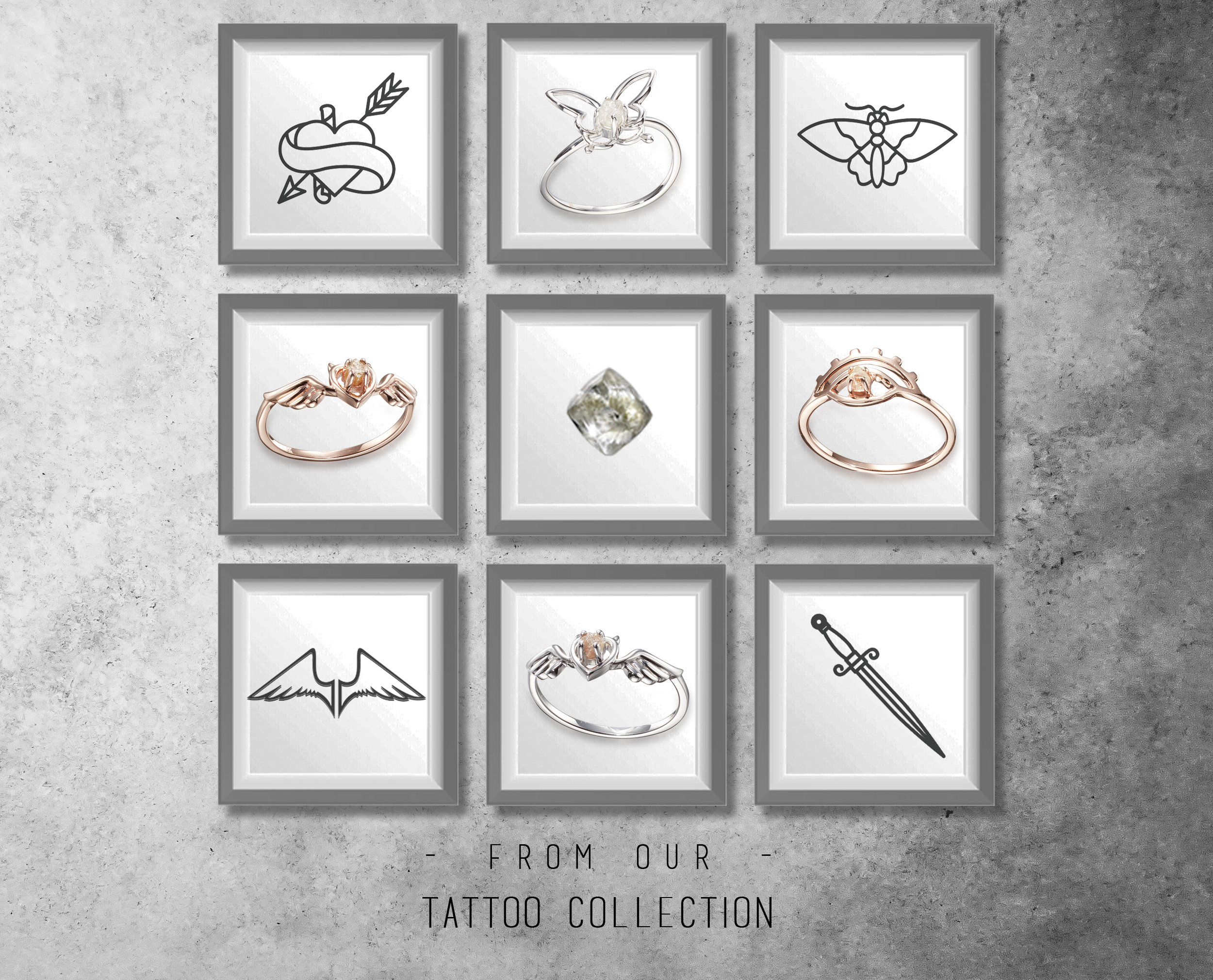 Raw Diamond Ring Engagement Rough Uncut Diamond Ring - Etsy Hong Kong