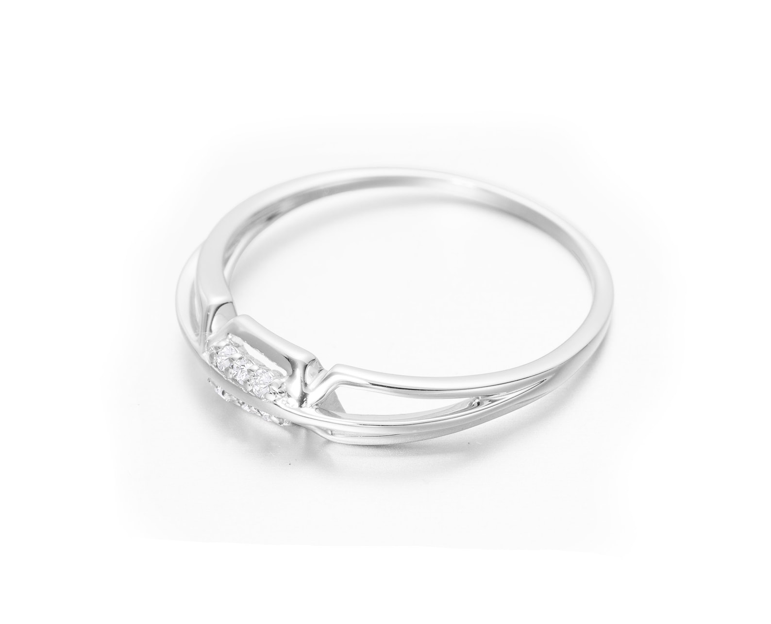 Diamond Ring-rectangle Engagement Ring-east West Ring Stacking-simple ...