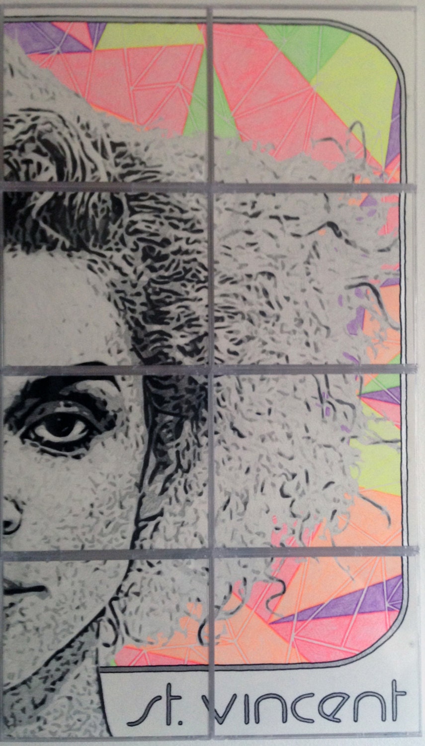 Original St. Vincent CD Case Pop Art 22.375"x19.375" - Etsy