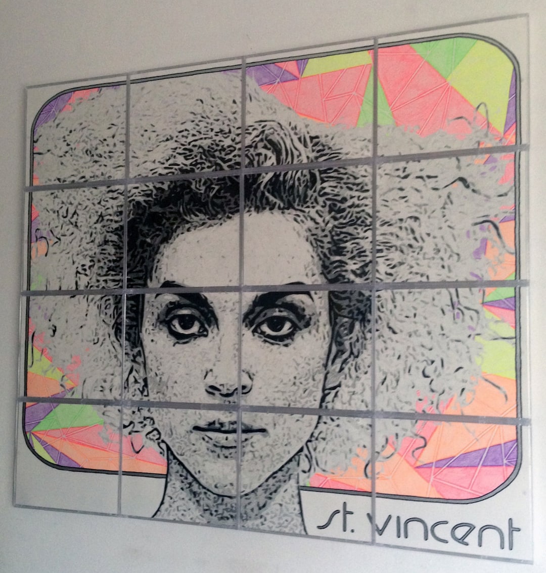 Original St. Vincent CD Case Pop Art 22.375"x19.375" - Etsy