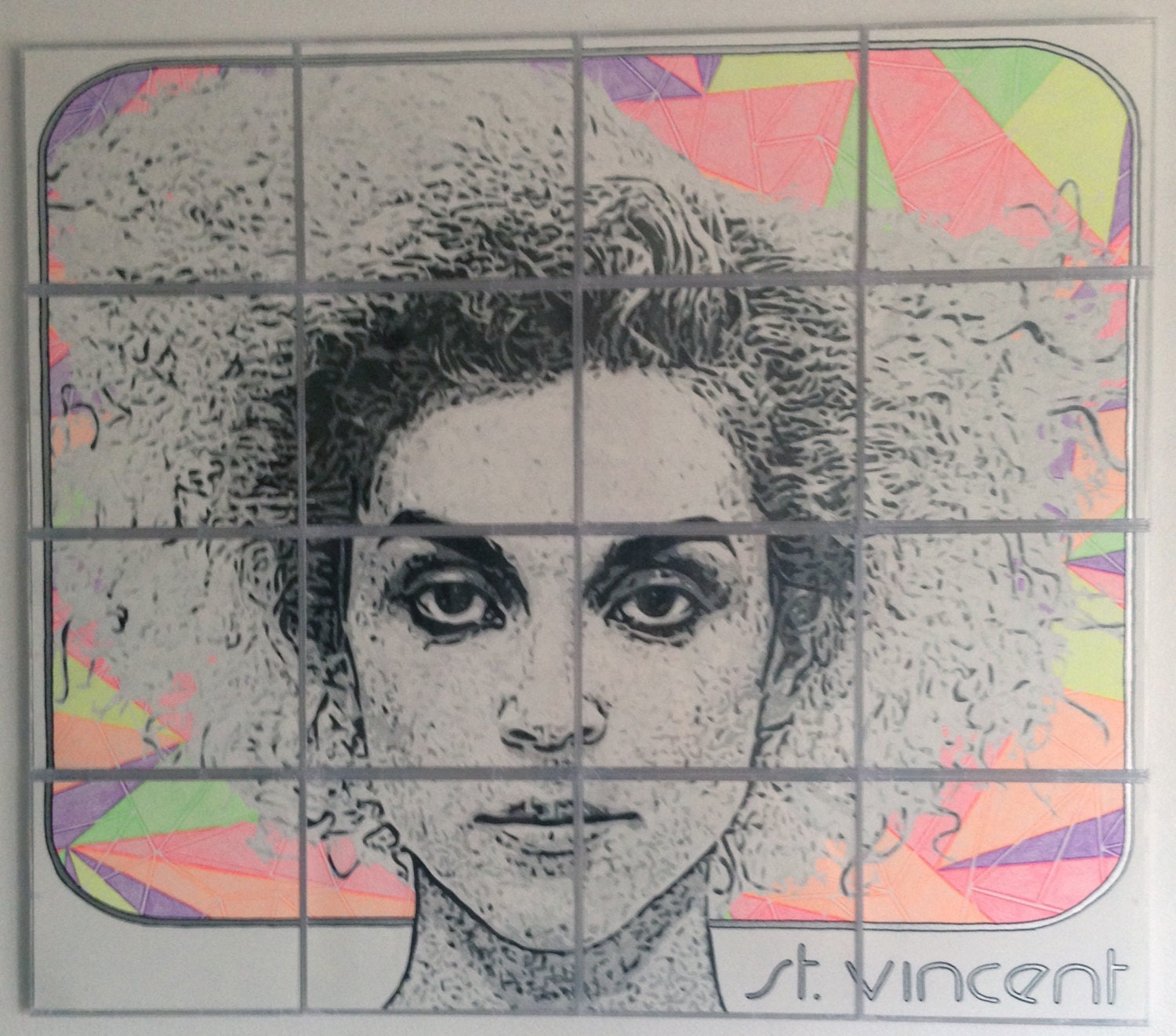 Original St. Vincent CD Case Pop Art 22.375"x19.375" - Etsy
