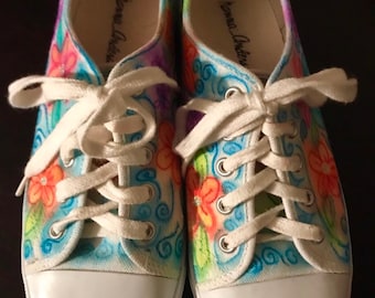 Painted keds | Etsy