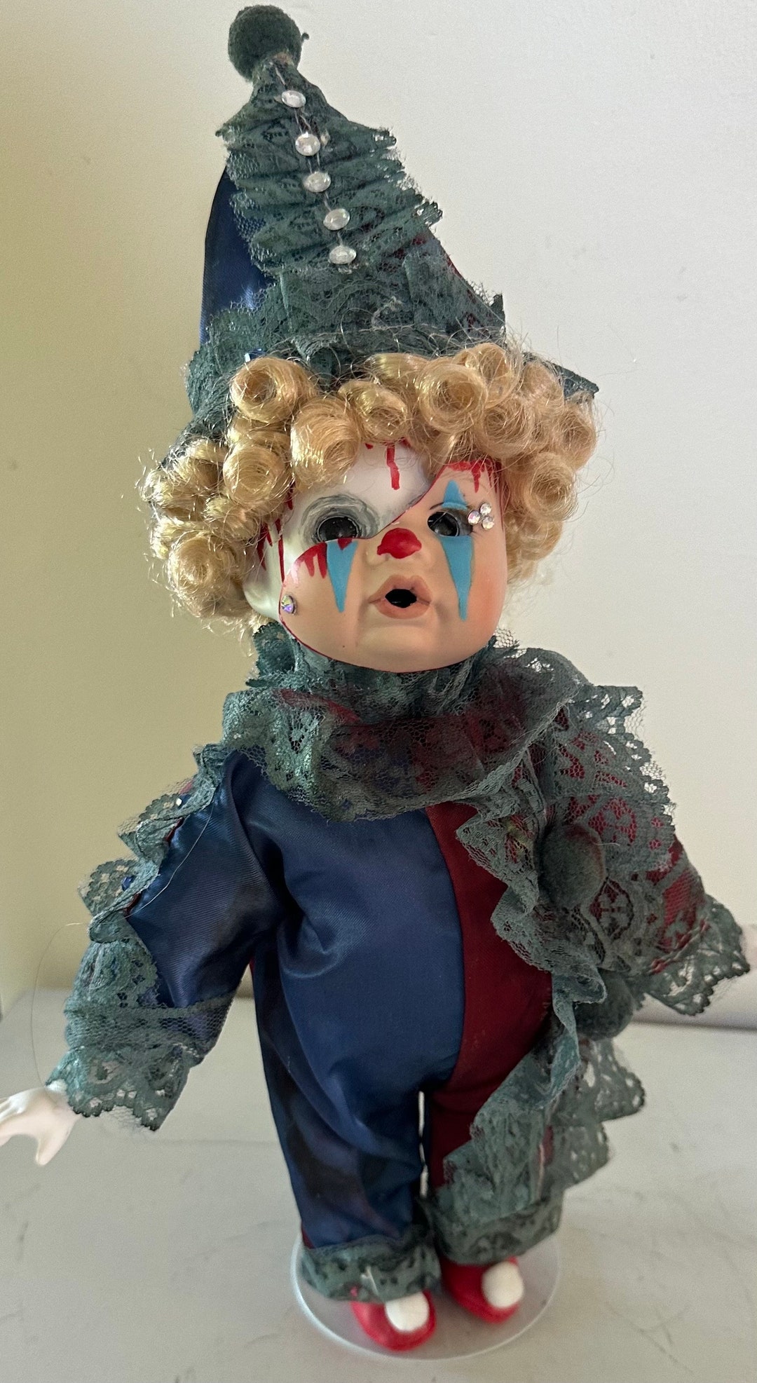 Hand Painted Horror Doll- Calliope Clown - Etsy