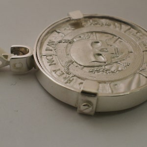 Silver Coin Beze. Coin Bezel Made in Sterling Silver. Coin Pendant. - Etsy