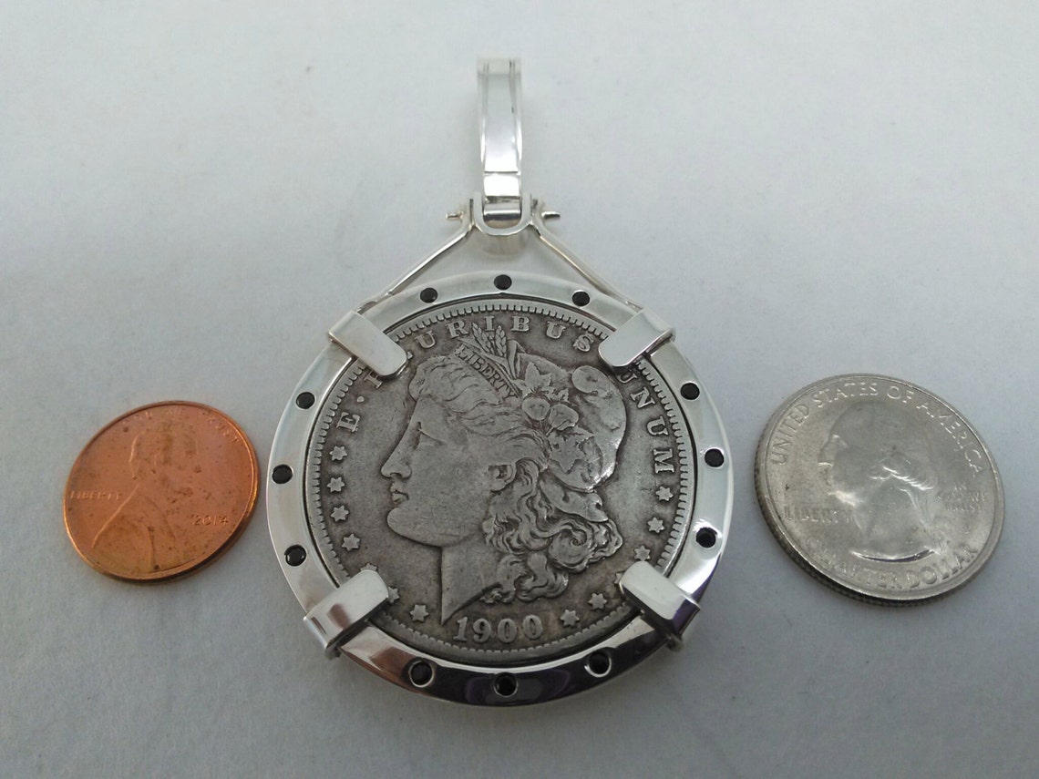 Coin Bezel for 38 MM Coin Personalized Sterling Silver Coin - Etsy