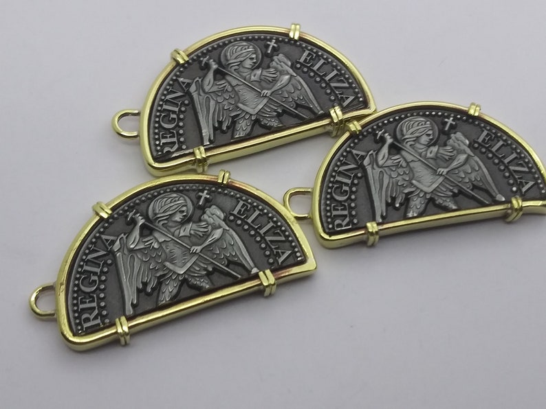 Coin Bezel for Half Coin O Token in Brass 40mm X 22mm - Etsy