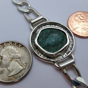 Sterling Silver Coin Bracelet 17mm Coin - Etsy