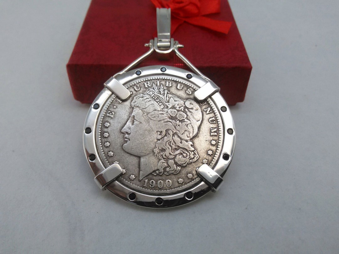 Coin Bezel for 38 MM Coin, Personalized Sterling Silver Coin Bezel ...