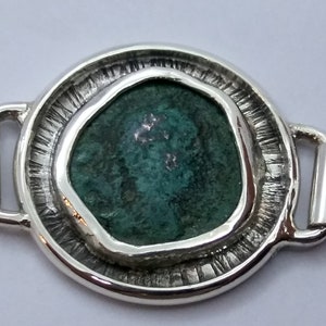 Sterling Silver Coin Bracelet 17mm Coin - Etsy