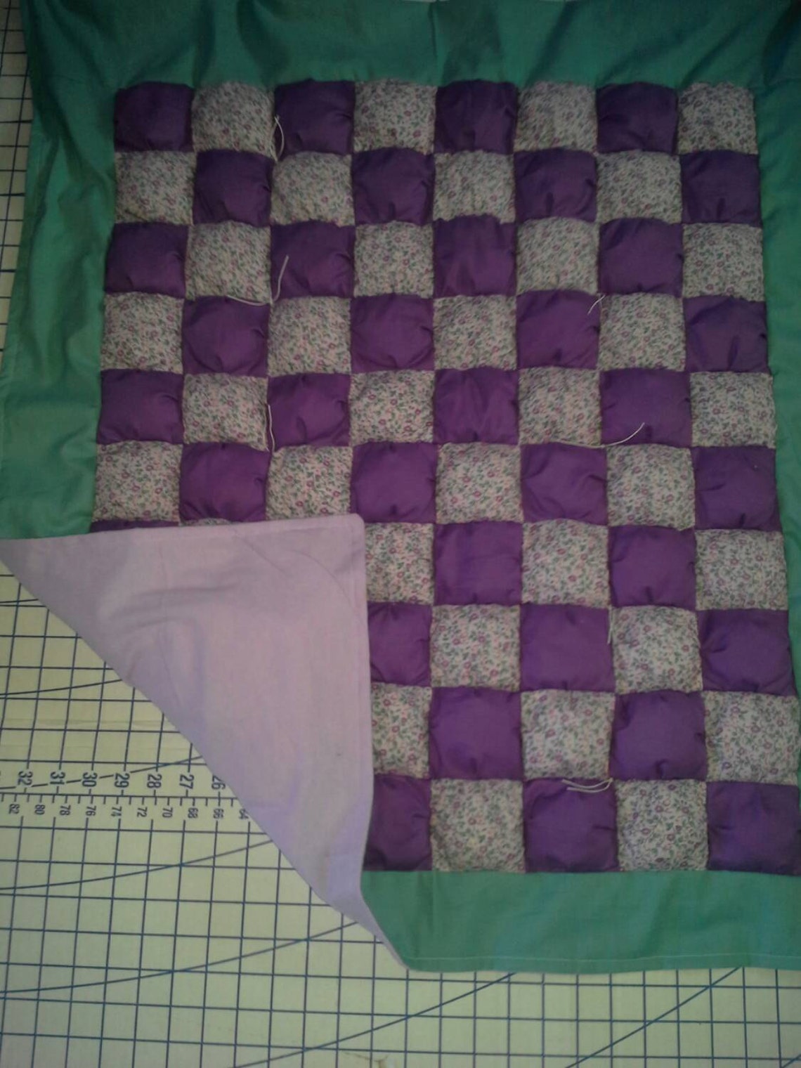 Handmade puff Quilt - Etsy