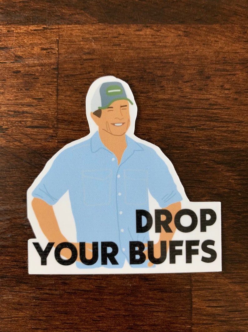 Drop Your Buffs Survivor Sticker - Etsy
