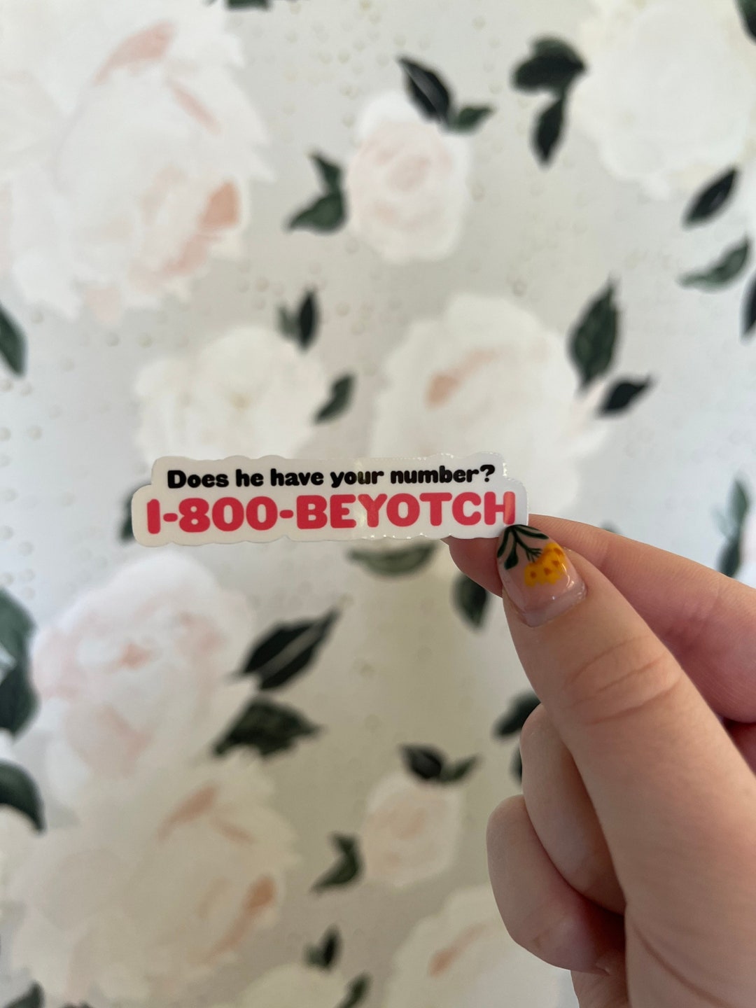 1-800-BEYOTCH Shes the Man Sticker - Etsy