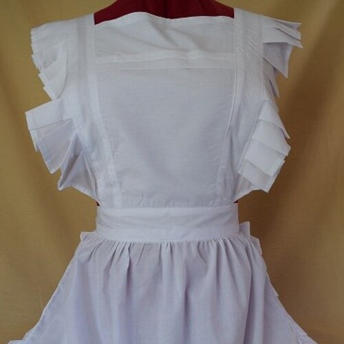 Retro Vintage Victorian Style Full Apron / Pinny White - Etsy UK