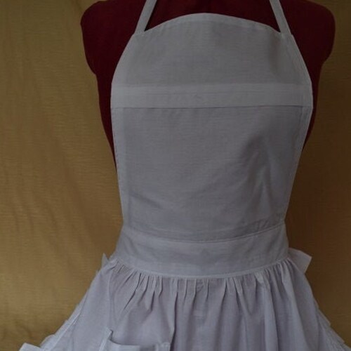 Retro Vintage Victorian Style Full Apron / Pinny Candy Pink - Etsy