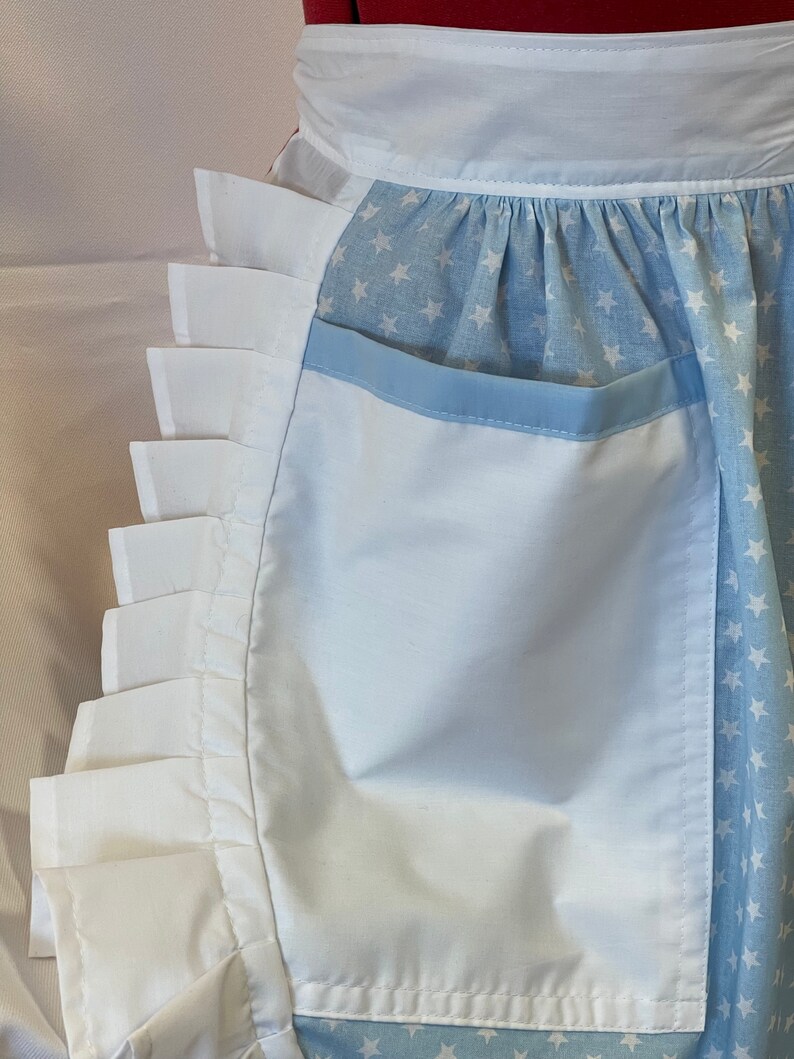 Retro Vintage 50s Style Half Apron / Pinny With 2 Pockets - Etsy UK