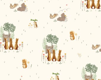 Peter Rabbit - Peters Garden - Greenhouse - 100% Cotton Digital Print ...