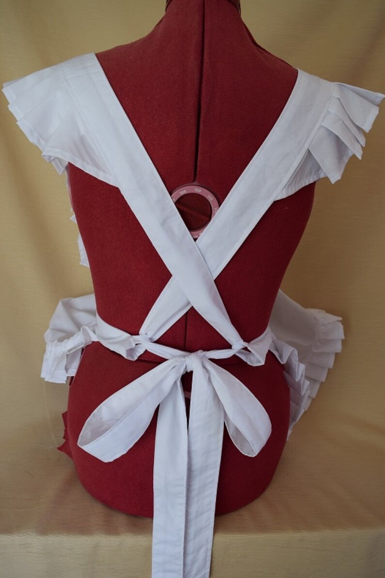 Retro Vintage Victorian Style Full Apron / Pinny - White (FC041VH) - Etsy