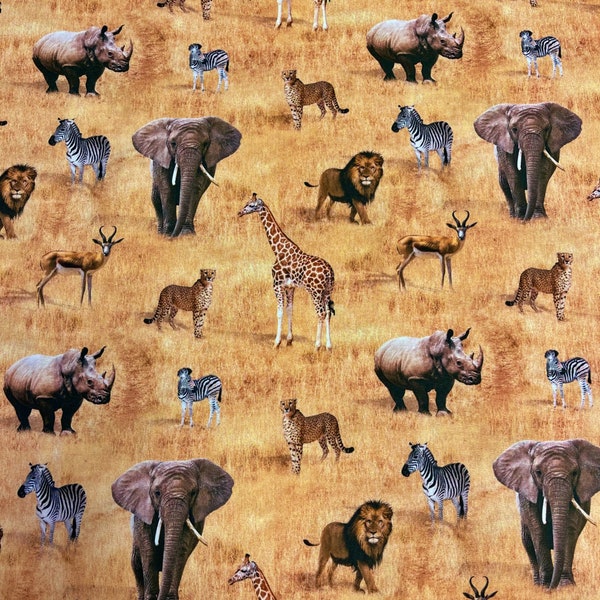Safari Fabric - Etsy UK