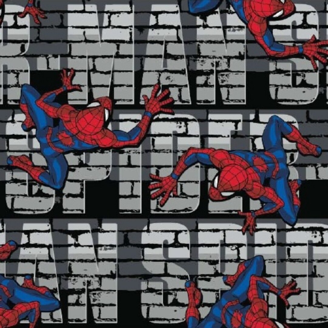 Spiderman Crawler - 100% Cotton Print Fabric - 13080013 - Etsy