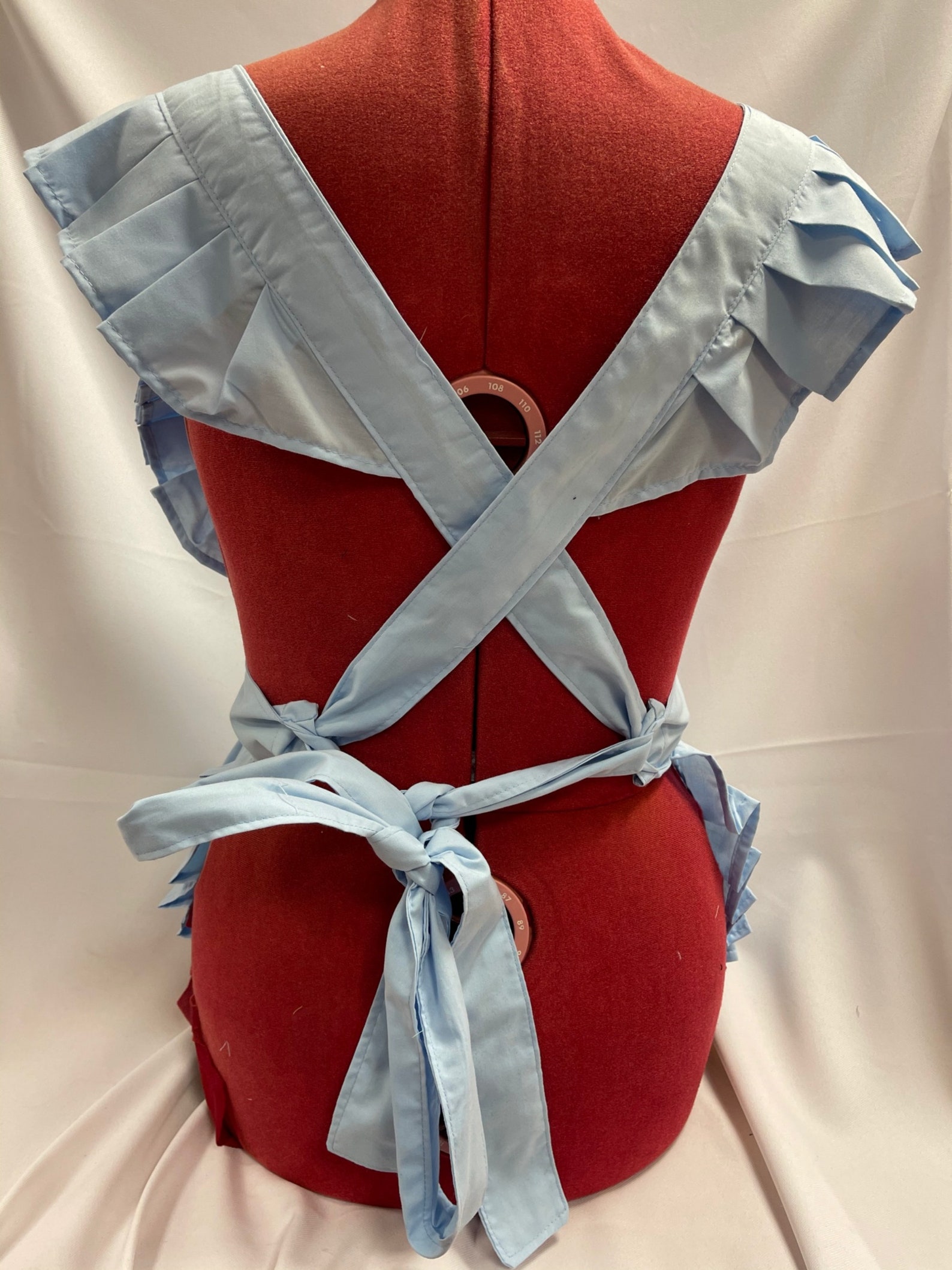 Retro Vintage Victorian Style Full Apron / Pinny Pale Blue | Etsy UK