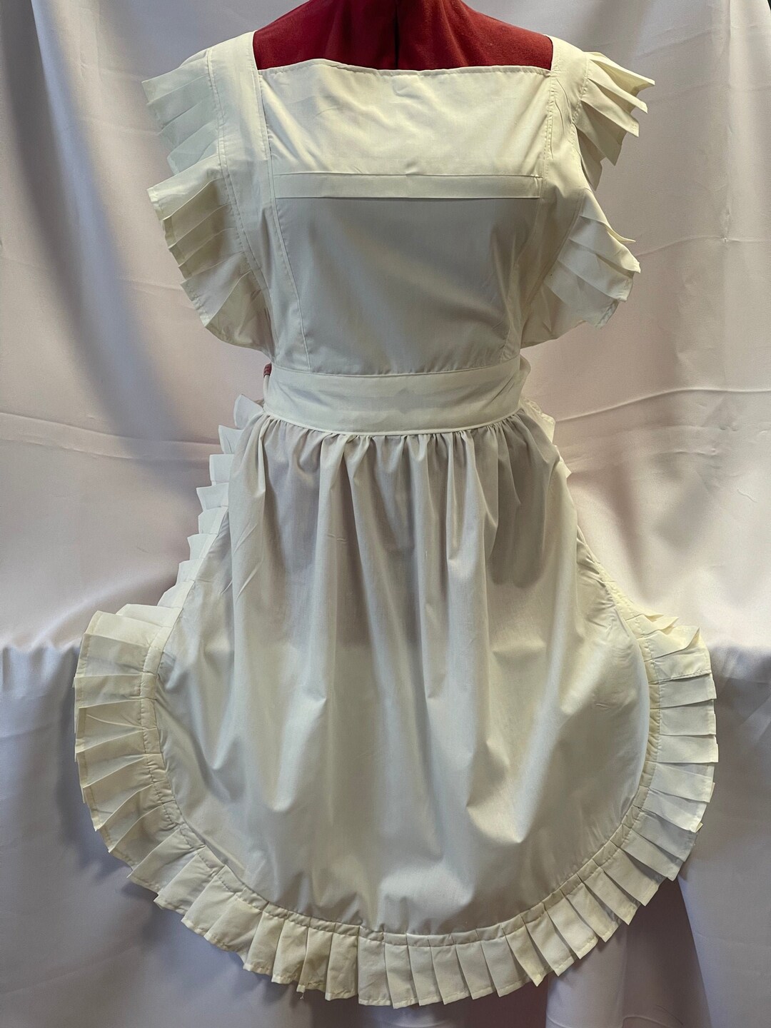 Retro Vintage Victorian Style Full Apron / Pinny - Cream (FC205V) - Etsy