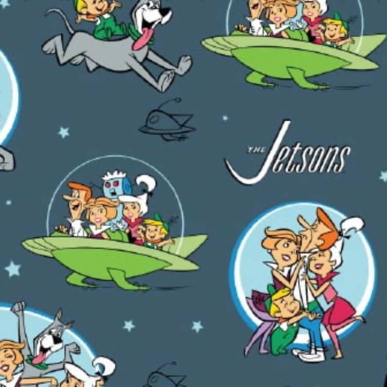 The Jetsons (all Characters) - 100% Cotton Print Fabric - 2408000 - Etsy