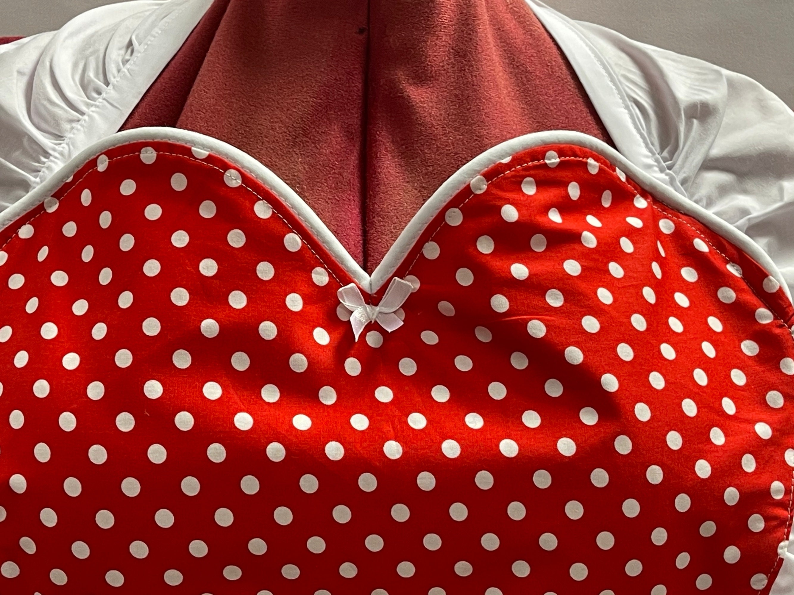 Retro Vintage 50s Style Full Apron / Pinny With Heart Shaped - Etsy UK
