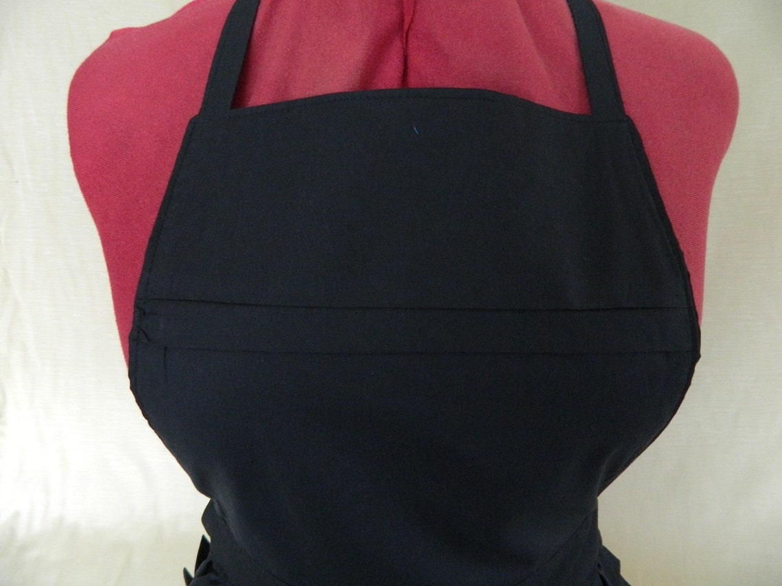 Retro Vintage 50s Style Full Apron / Pinny Black | Etsy