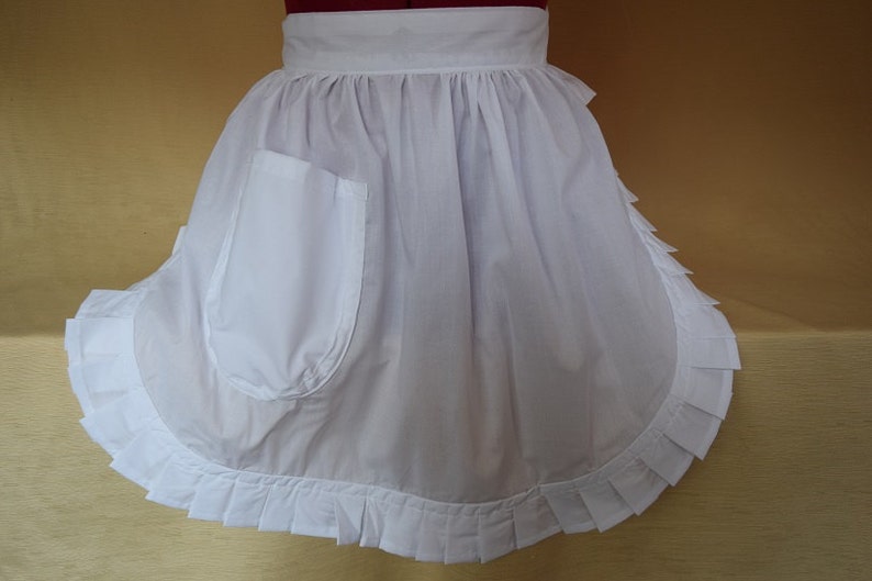 Retro Vintage 50s Style Half Apron / Pinny White - Etsy