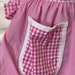 Retro Vintage 50s Style Full Apron / Pinny Pink With Pink & - Etsy