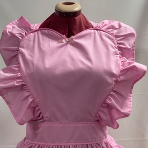 Retro Vintage 50s Style Full Apron / Pinny With Heart Shaped Top and ...