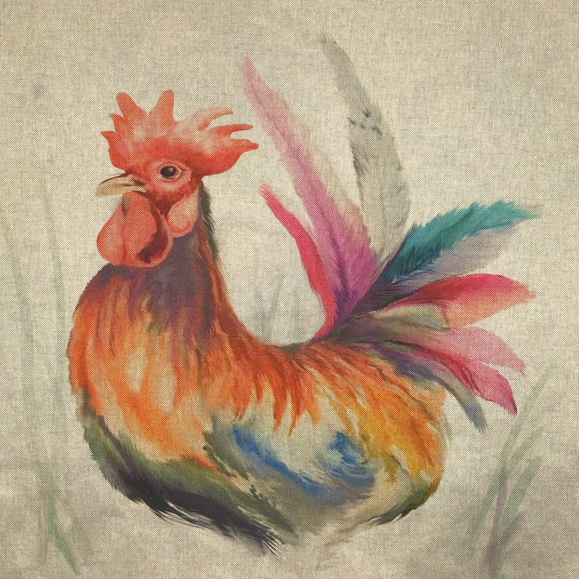 Make Your Own Cushion Cover Kit. Rooster CLP009K - Etsy UK