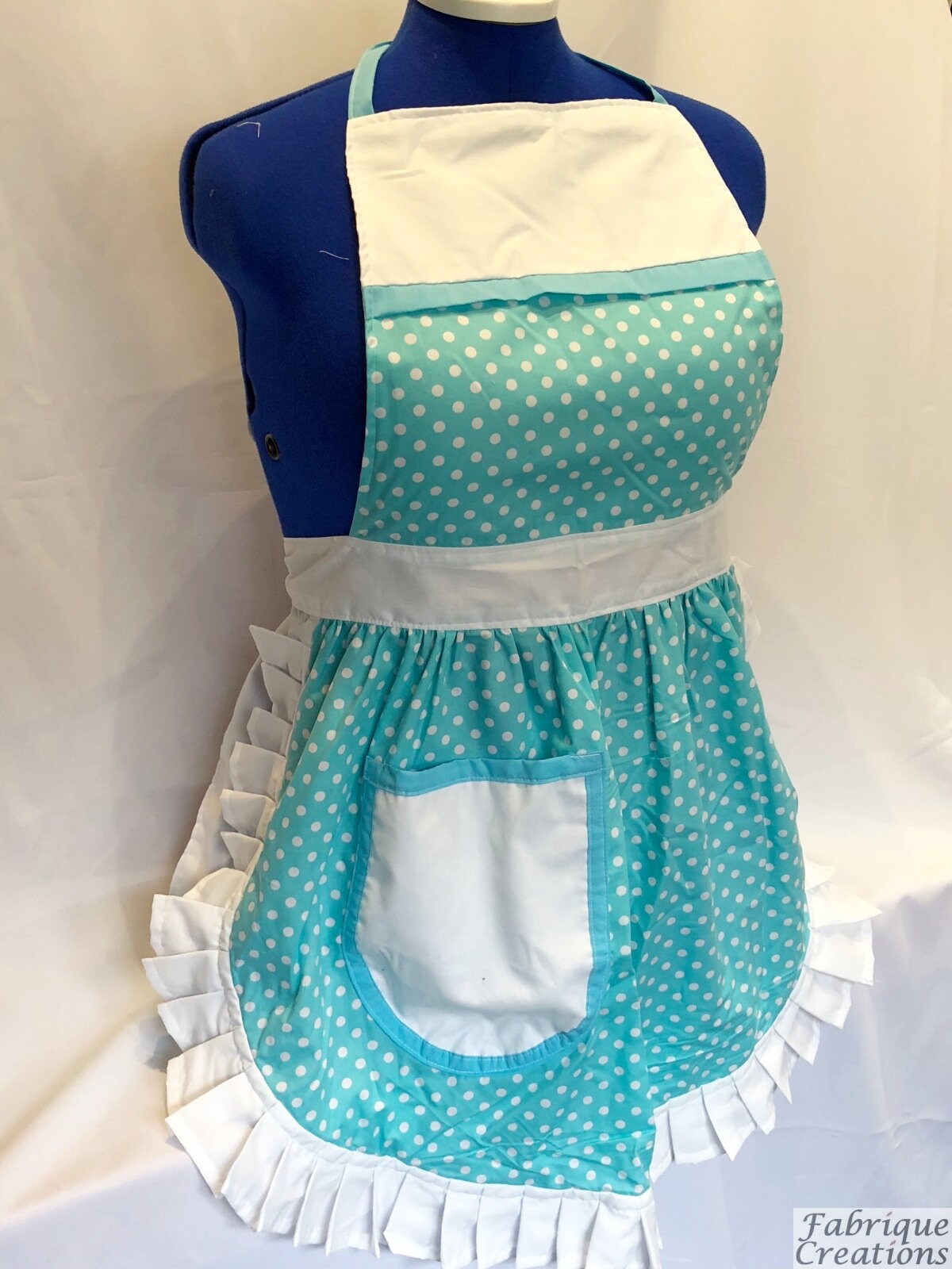 Retro Vintage 50s Style Full Apron / Pinny Mint / Turquoise | Etsy