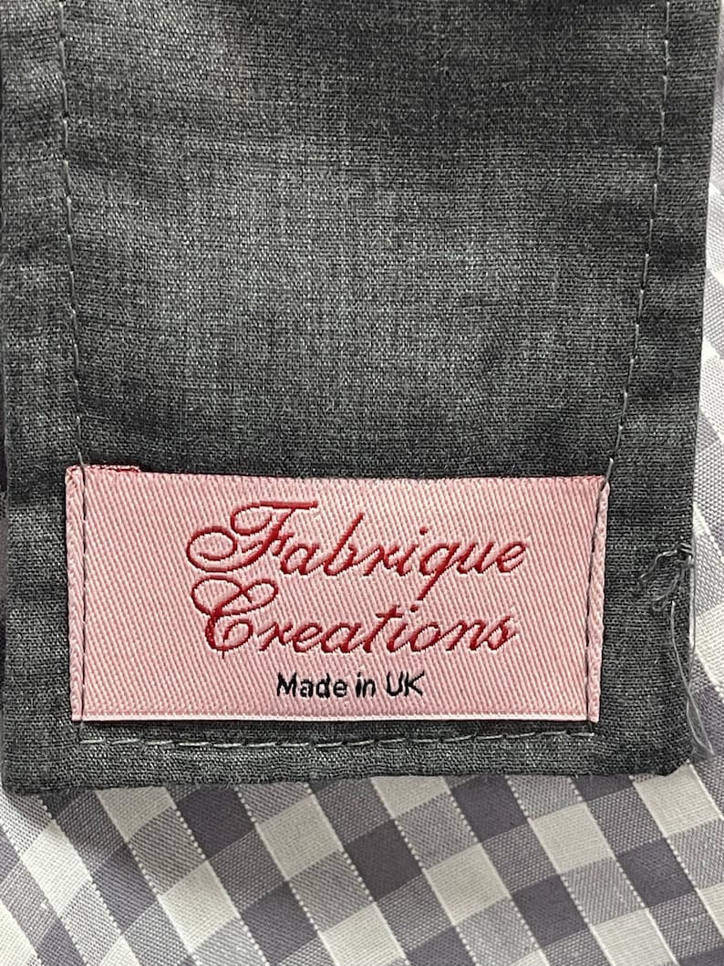 Retro Vintage 50s Style Full Apron / Pinny Grey & White - Etsy