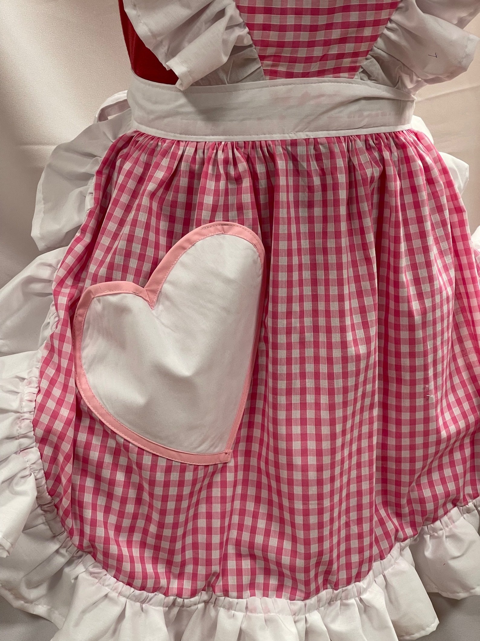 Retro Vintage 50s Style Full Apron / Pinny With Heart Shaped | Etsy