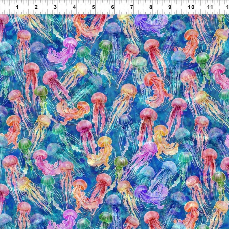 100% Cotton Print Fabric Calypso II by Jason Yenter AS - Etsy