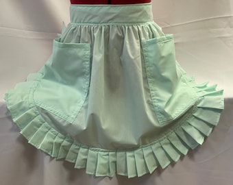 Retro Vintage 50s Style Half Apron / Pinny With 2 Pockets | Etsy