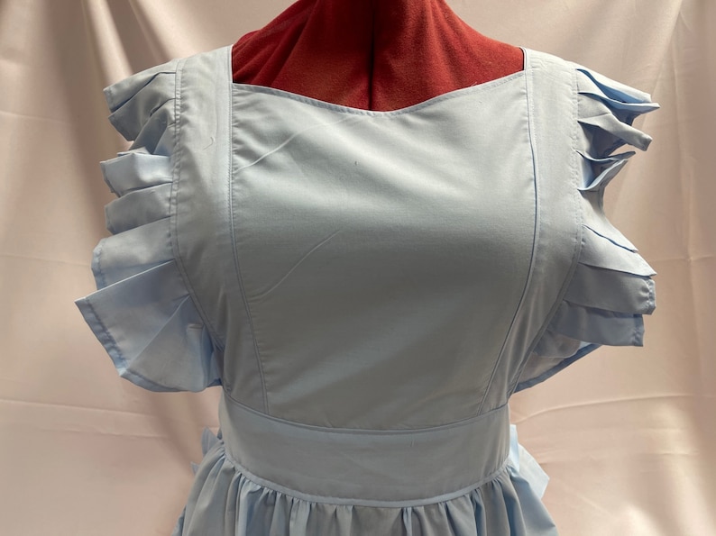 Retro Vintage Victorian Style Full Apron / Pinny Pale Blue | Etsy UK